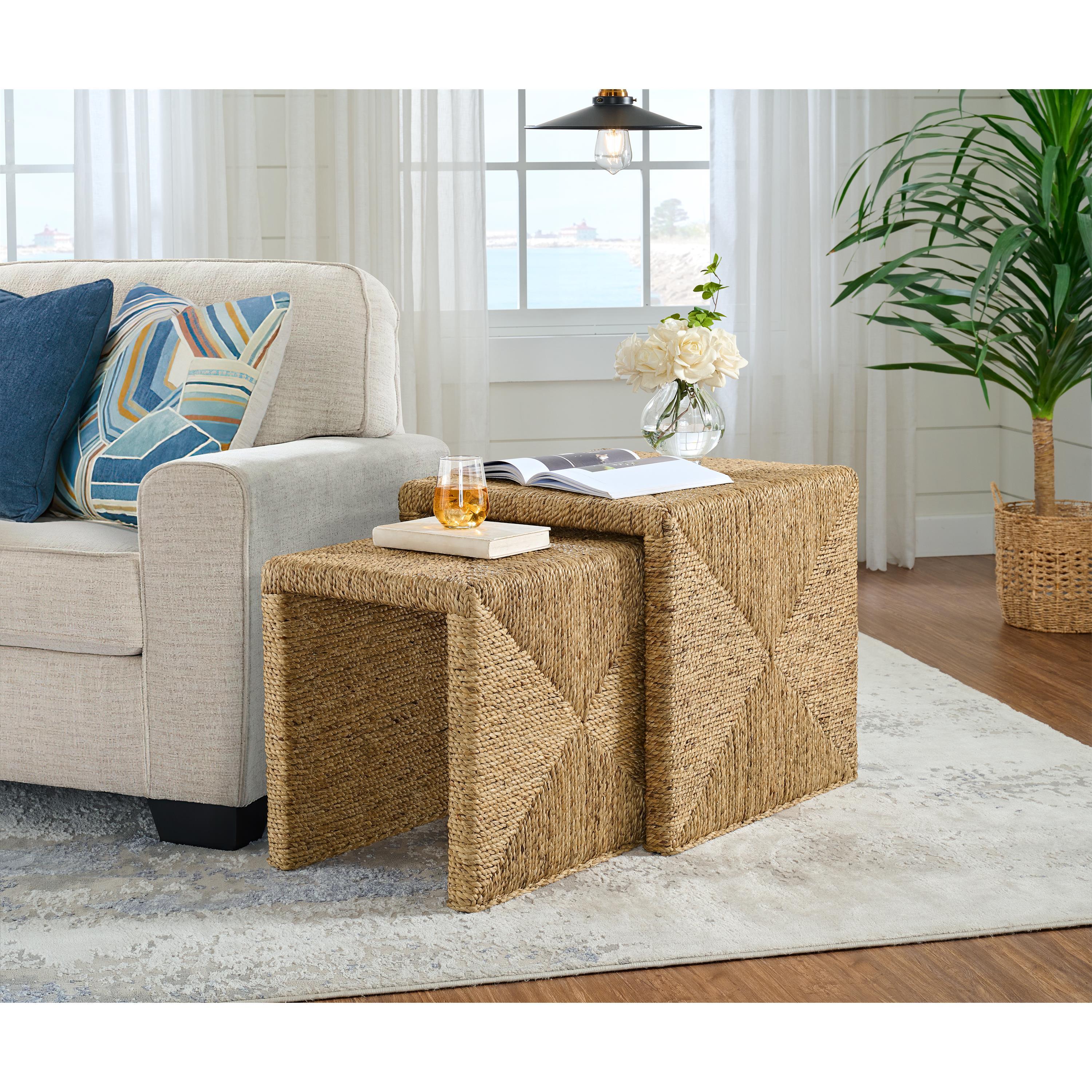 Rosalie Woven Nesting Table – Kensington Furniture & Mattress