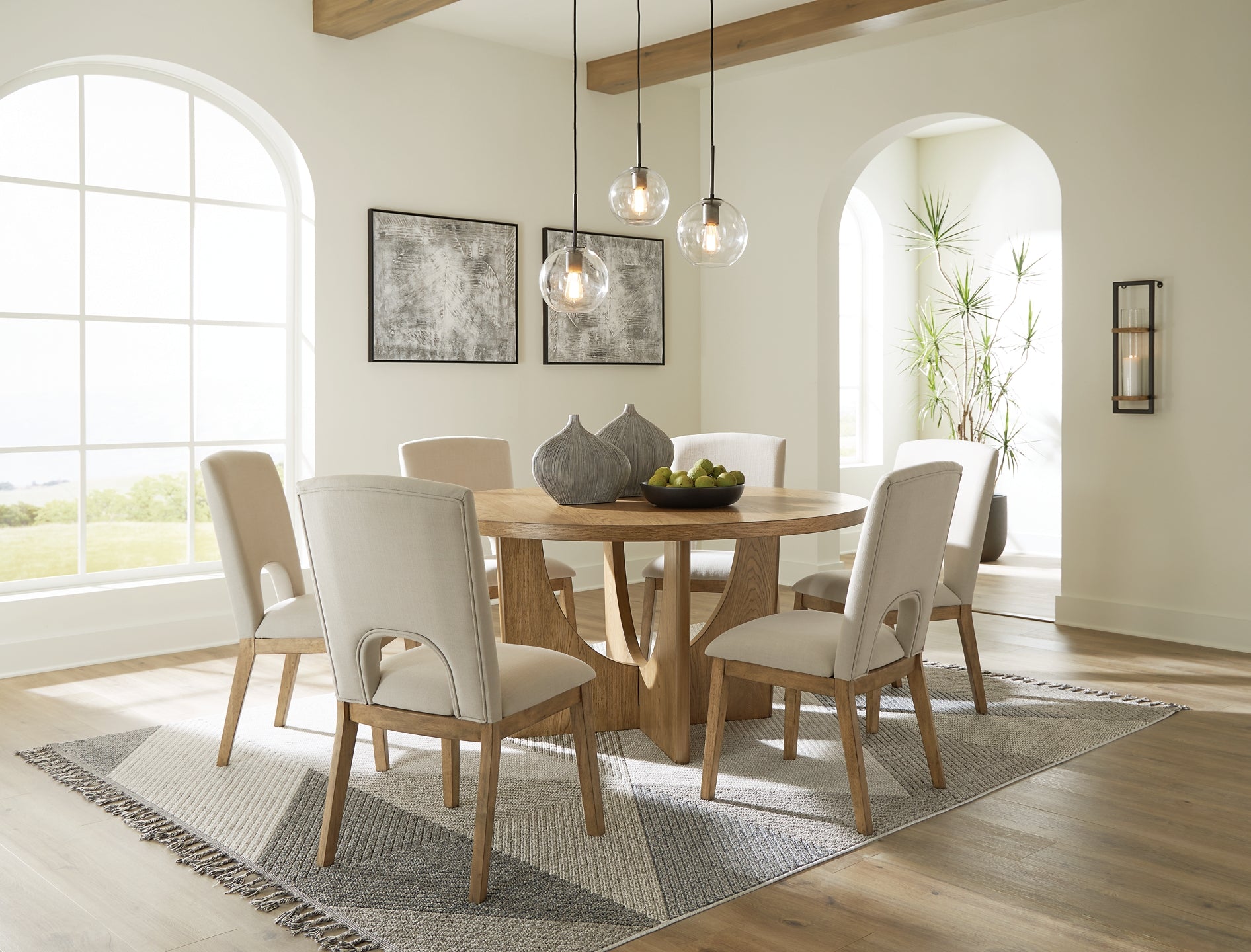 Dakmore Dining Table and 6 Chairs – Kensington Furniture & Mattress