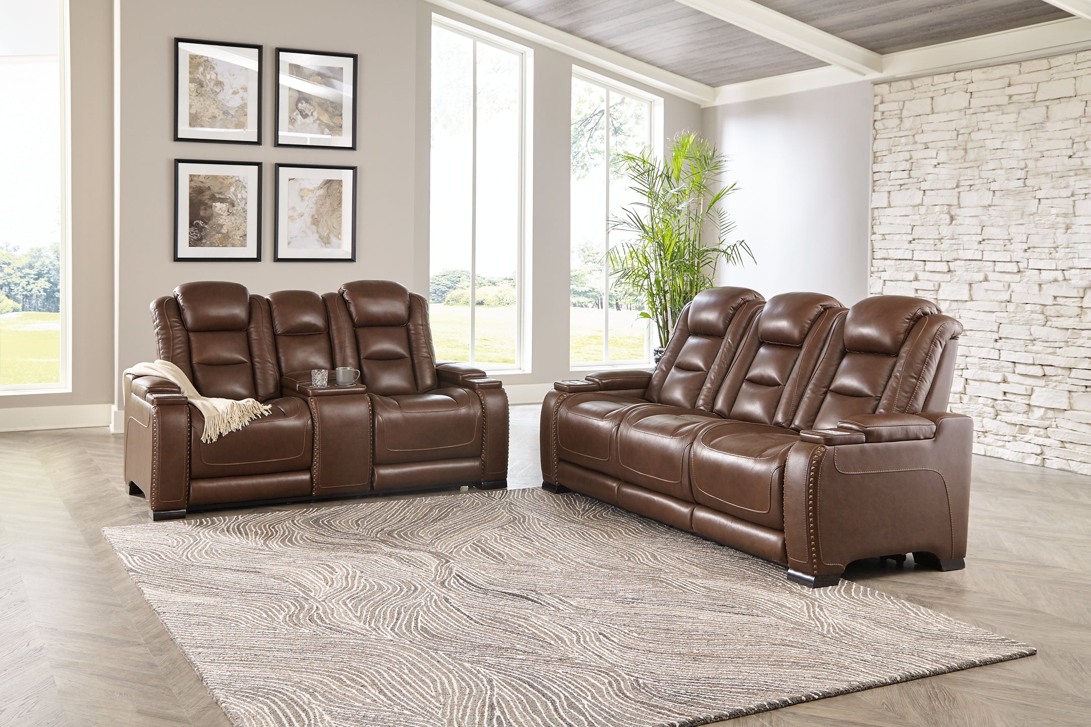The Man-Den Power Reclining Sofa and Loveseat – Kensington Furniture ...